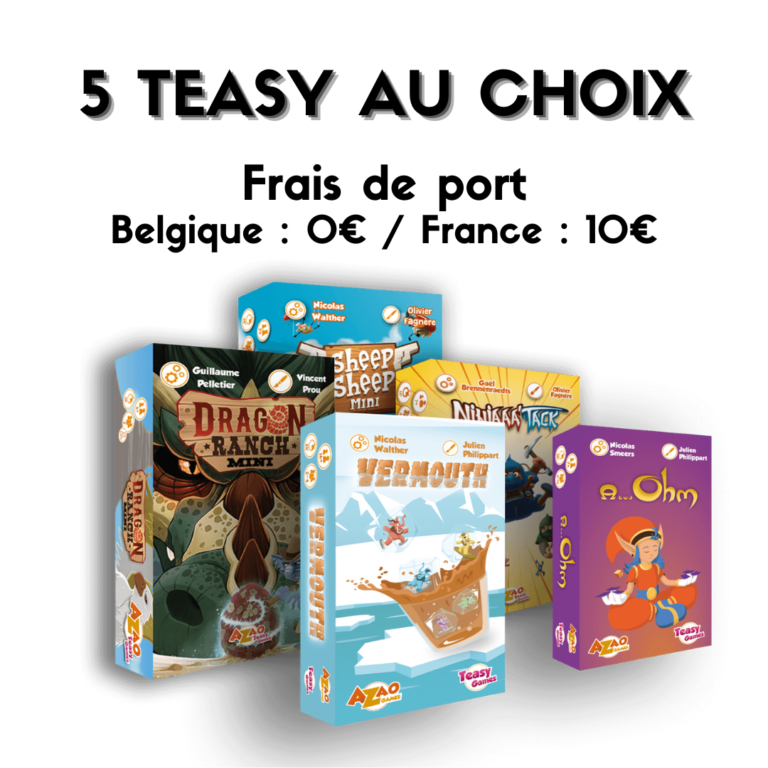 Pack of 5 Teasy Games - Azaogames.com